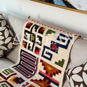 Handwoven Inca Tapestry Wall Hanging – Peruvian Andean Calendar Textile ...