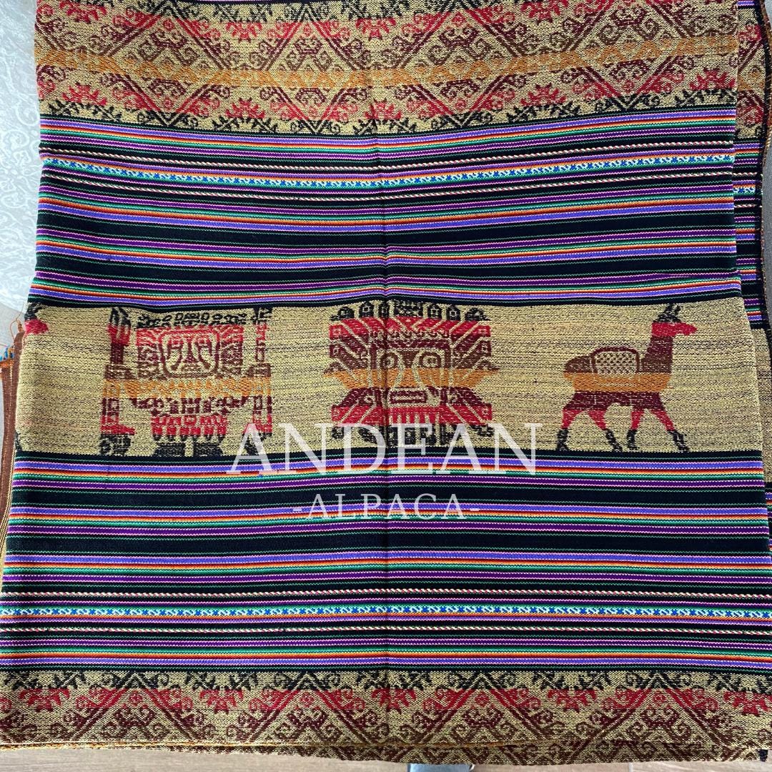 Peruvian Andean Blanket | Colorful Boho Fabric | Traditional Aguayo ...