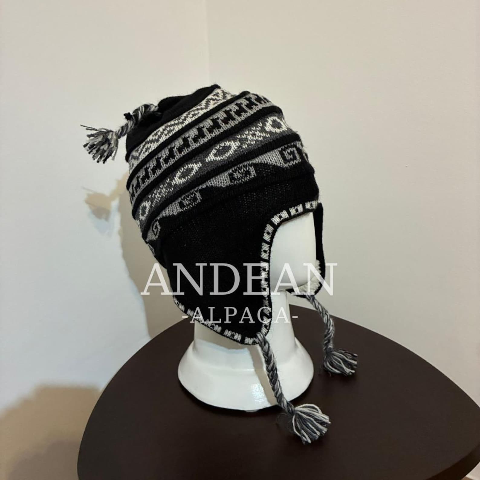 Peruvian Chullo With Alpaca Wool Lining – Andean Earflap Hat, Hand ...
