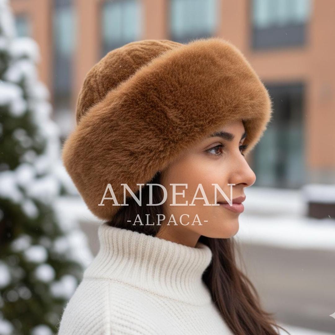 Baby Alpaca Fur Hat – Handmade Peruvian Cossack Hat, Unisex Russian ...