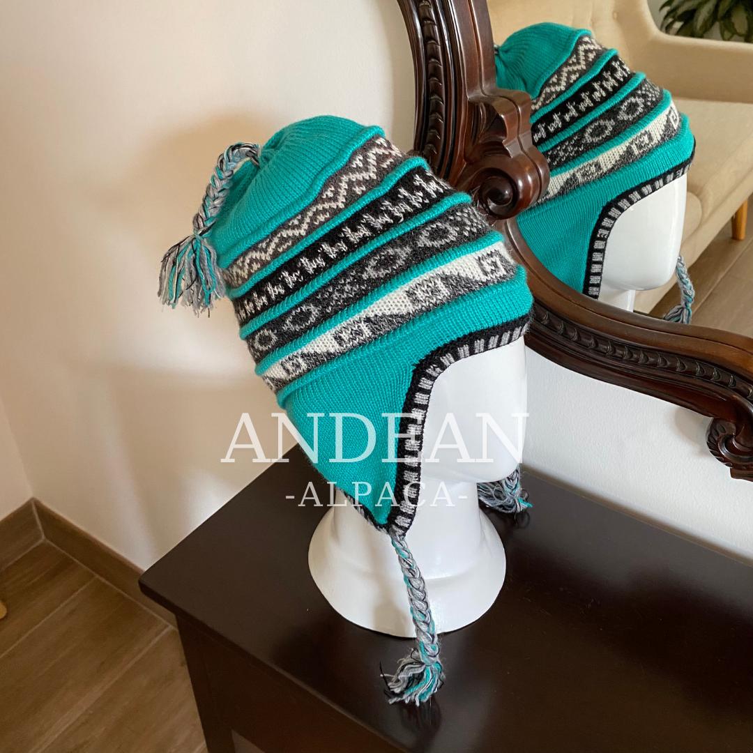 Peruvian Chullo With Alpaca Wool Lining – Andean Earflap Hat, Hand ...
