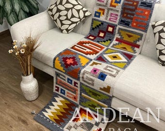Handwoven Wari Tapestry Wall Hanging – Andean Peruvian Textile Art, Rug ...