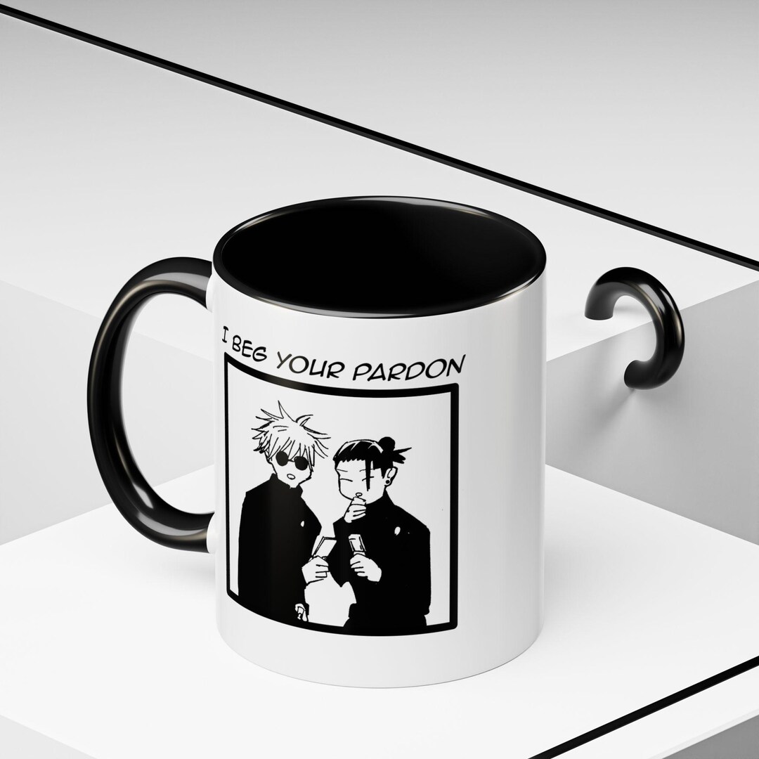 Mug, Jujutsu Kaisen Gojo and Geto I Beg Your Pardon, Anime Mug, Manga ...