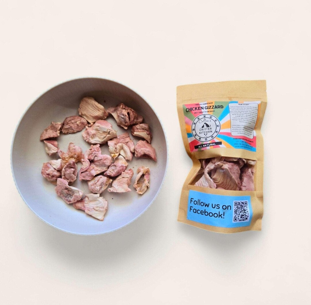 Freeze Dried Raw Chicken Gizzard Pet Treats - Freeze Dried Pet Treats ...