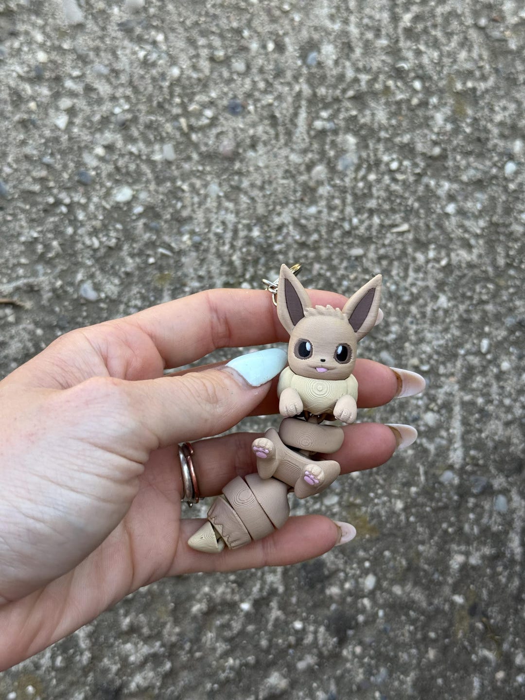 Eevee Flexi Keychain 3MF File - Etsy