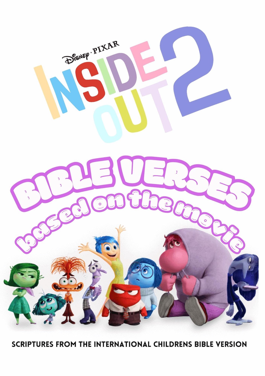 Inside Out Bible Verses Based on the Movie - Kids Digital Download and ...