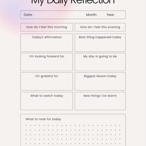 Daily Reflection Journal - Etsy
