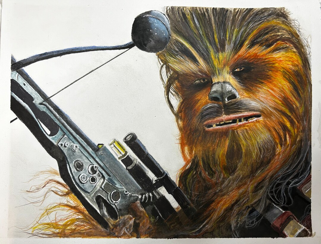Wookie Painting, 11 X 14 Watercolor on Paper Hand-painted by Me, Rob ...