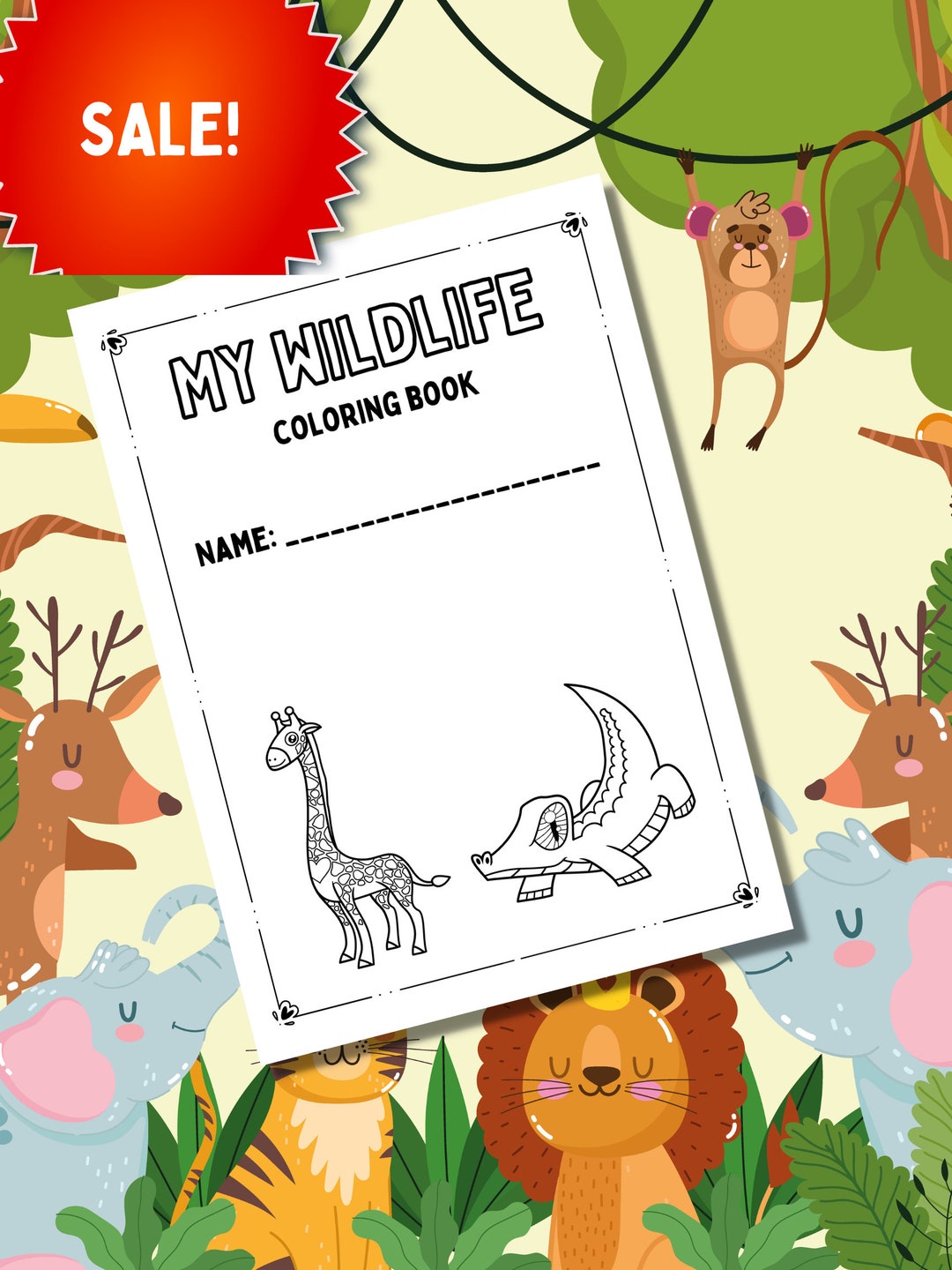 School , Art Class, Coloring Book for Kids, Wildlife Coloring Book ...