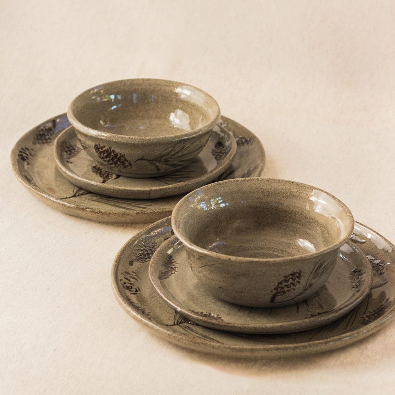 Rustic Dinnerware - Etsy