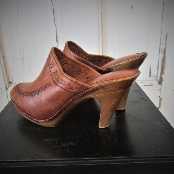 Wood Clogs 70s - Etsy