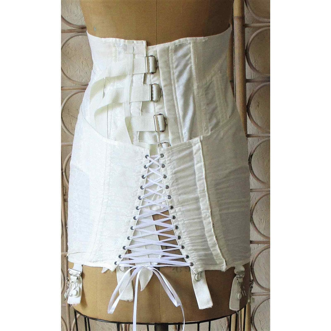 Vintage Corset Support Girdle Garters Fetish Fan Lacing - Etsy