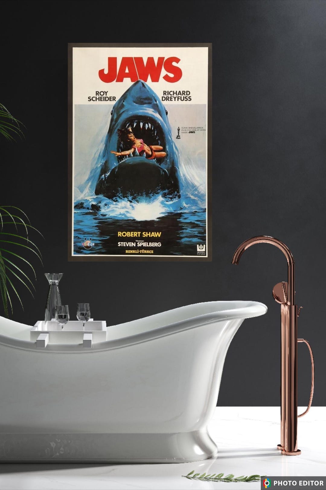 Movie Poster JAWS Canvas Print Poster Artwork - Etsy