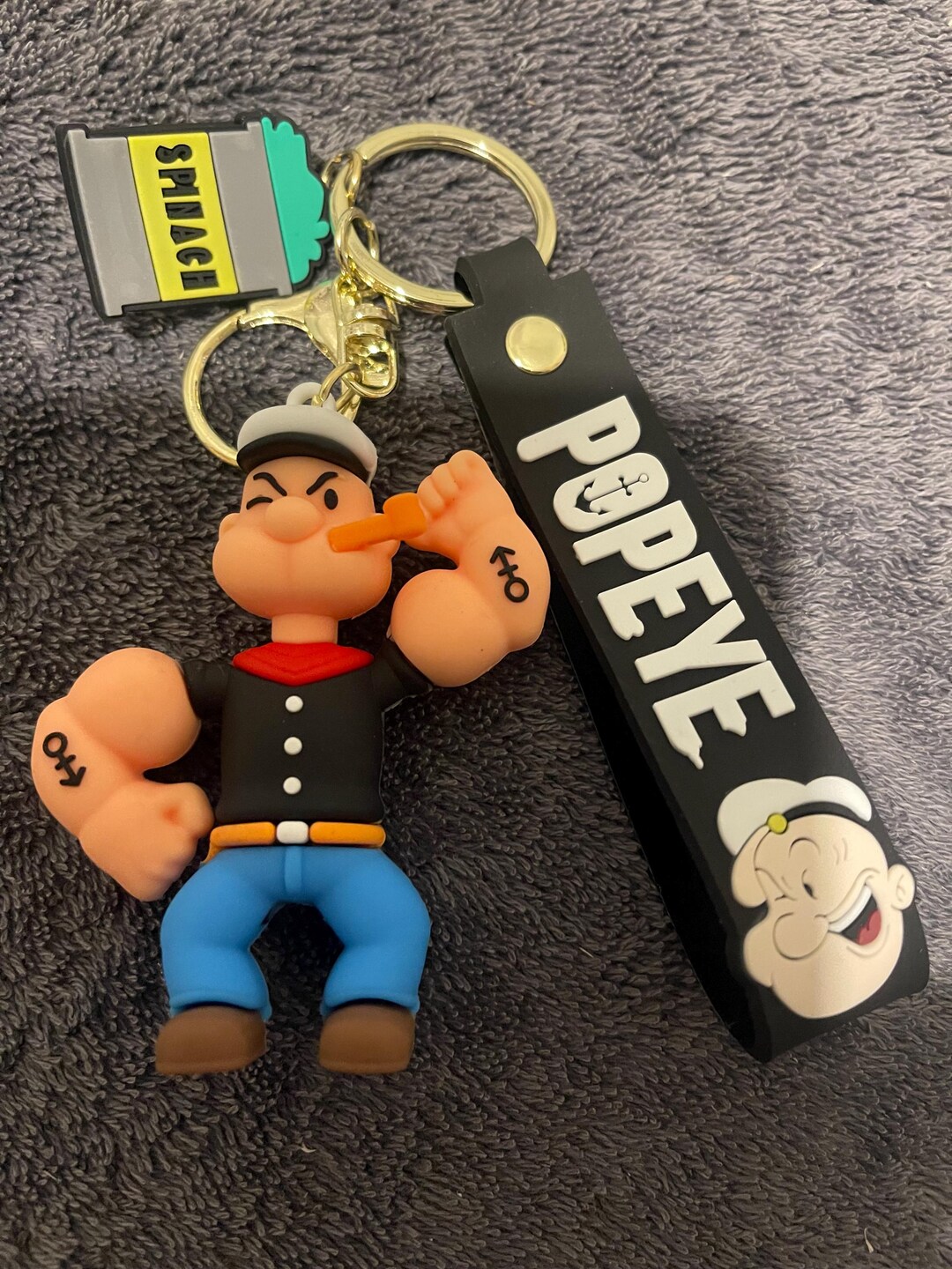 An Old Favourite POPEYE Style 3D Keychain Keyring Pendant - Etsy