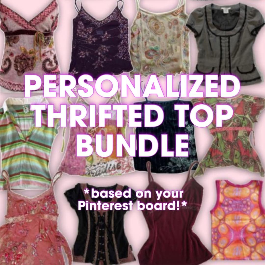 Personalized Thrifted Top Bundle | 8 Tops Included | Send Your ...
