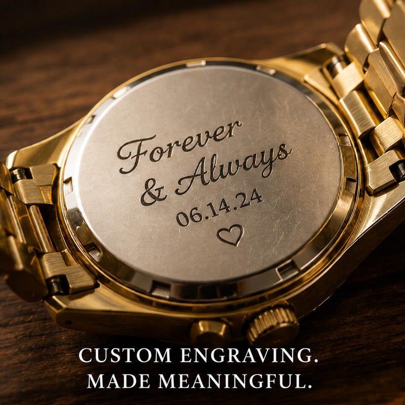 Engrave Caseback Watch - Etsy
