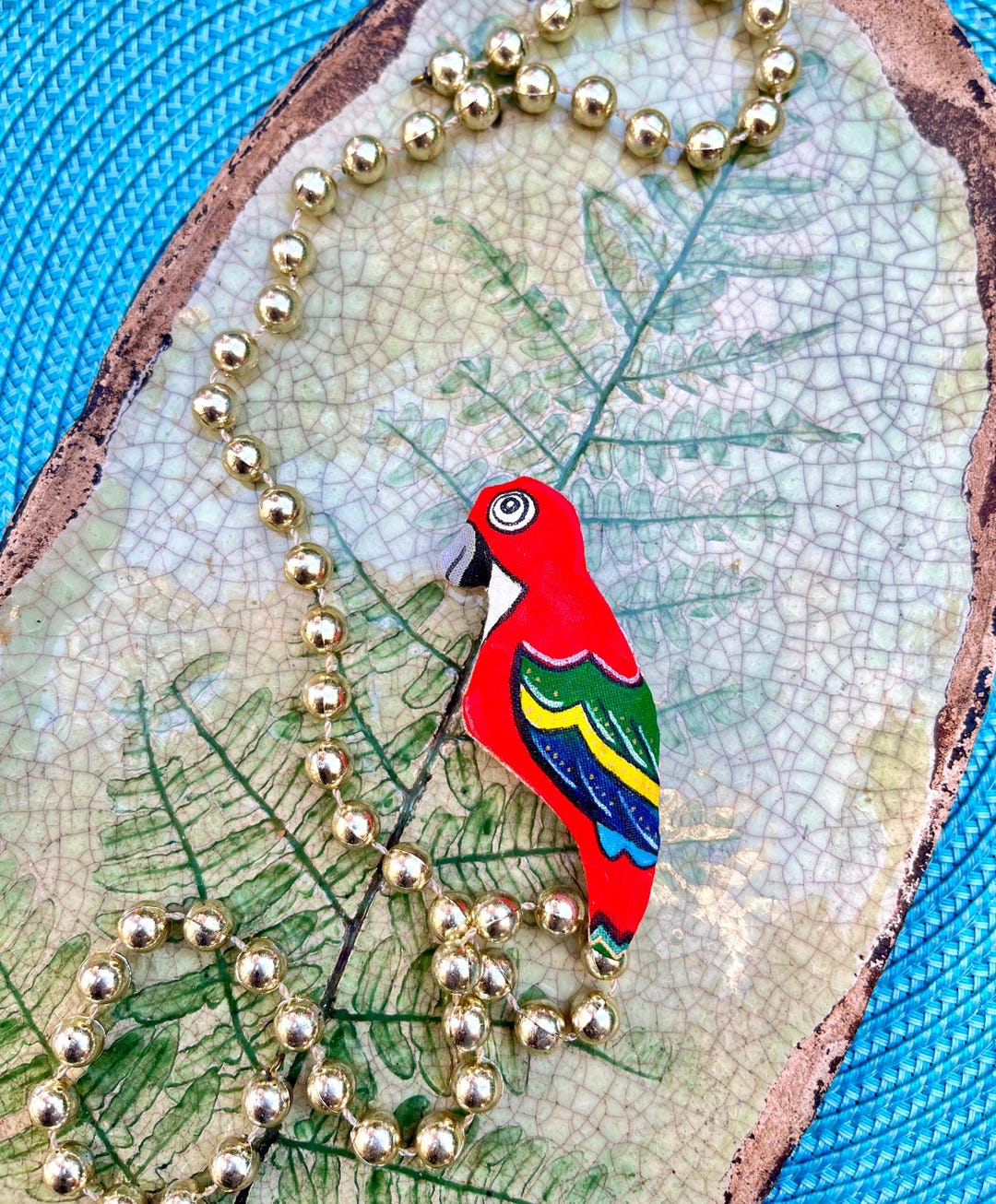 Magnet Macaw Parrot Bird- Mini Soft Cotton Magnet - Red and Green Macaw ...