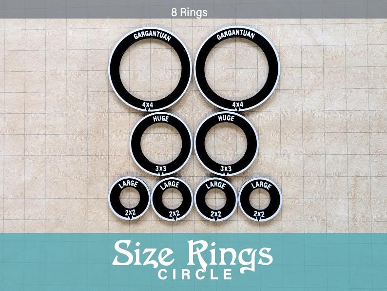 Combat Token Collection (for Use Alongside Minis for D&D, Pathfinder ...