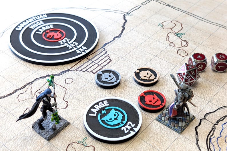 Combat Token Collection (for Use Alongside Minis for D&D, Pathfinder ...