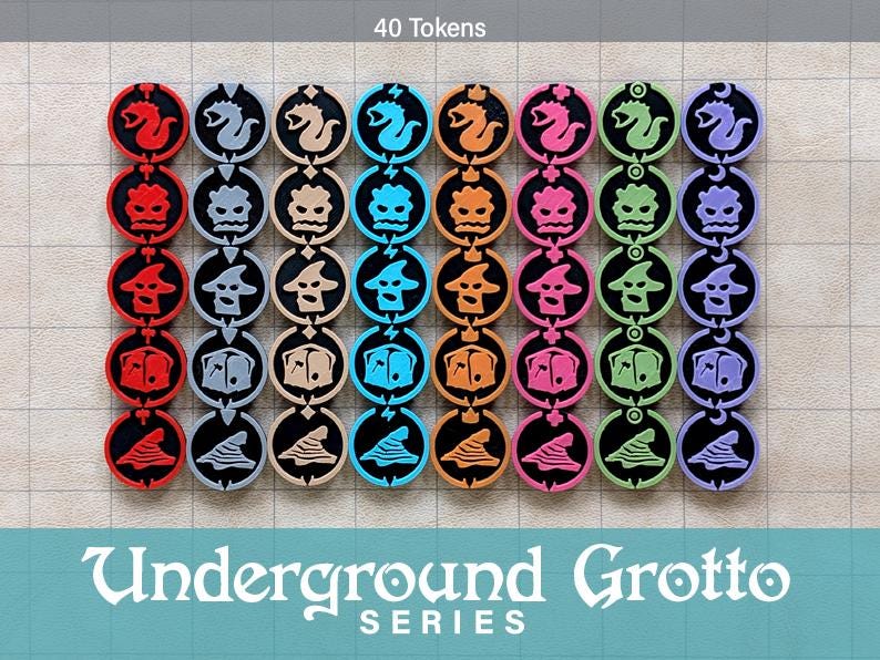 Combat Token Collection (for Use Alongside Minis for D&D, Pathfinder ...