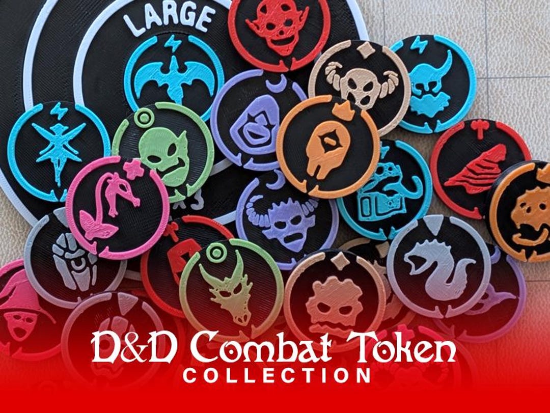 D&D Combat Token Collection: Use With Minis for Dnd, Pathfinder ...