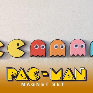 Pac-man Magnets: Retro Arcade Decor With Googly Eyes - Etsy