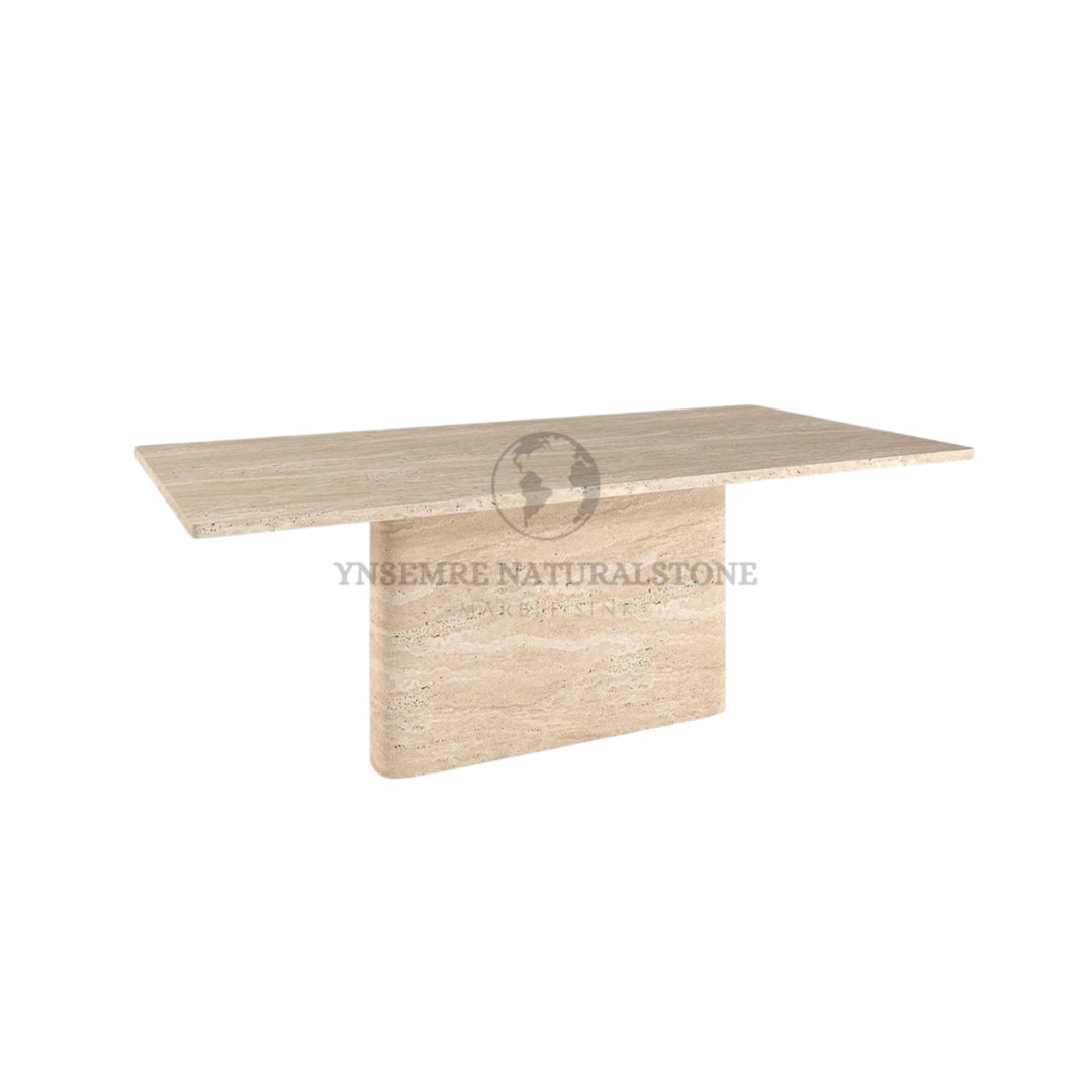 Travertine Dining Table, Travertine Side Table, Marble Dining Table ...