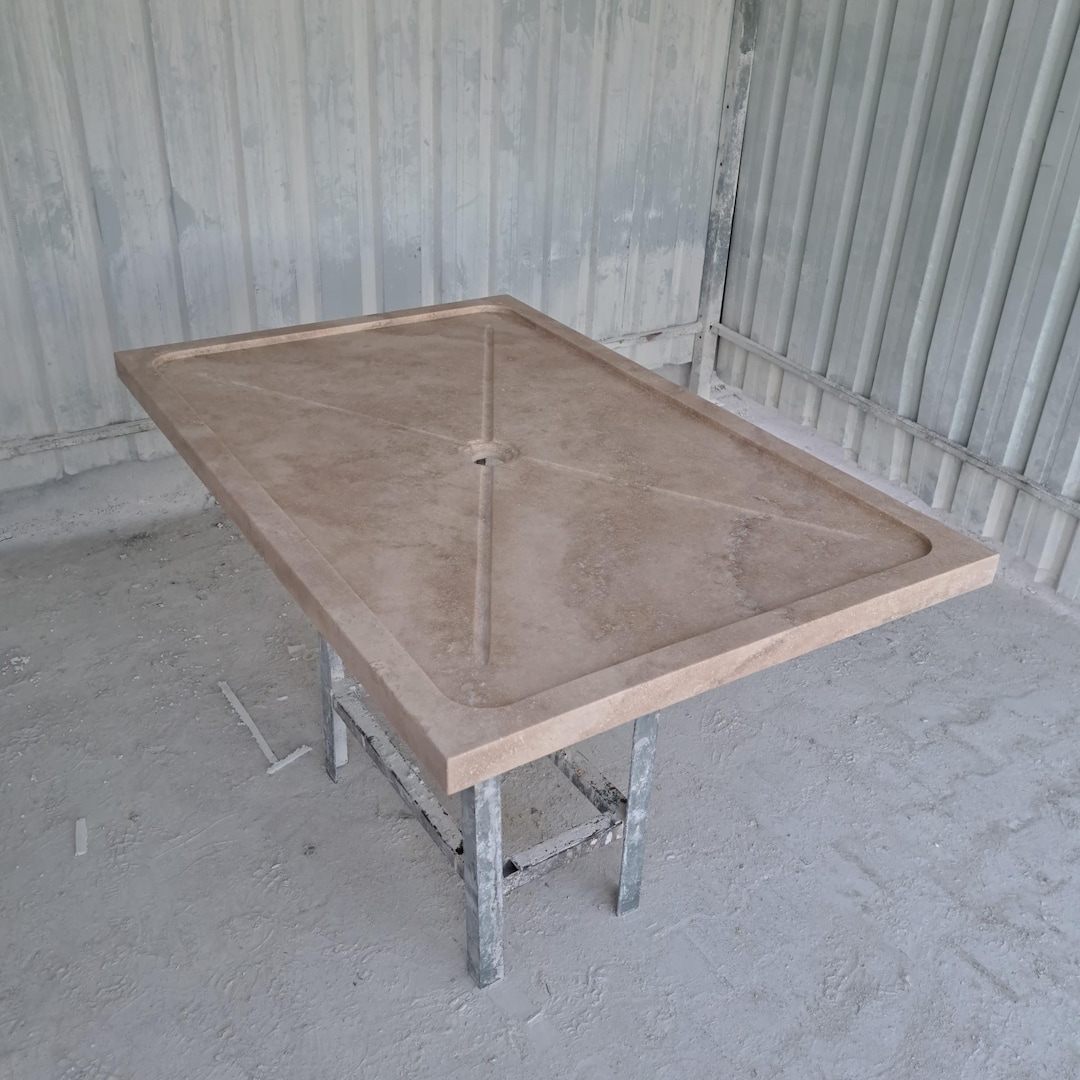 Travertine Shower Tray, Natural Stone Shower Base, Luxury Travertine ...