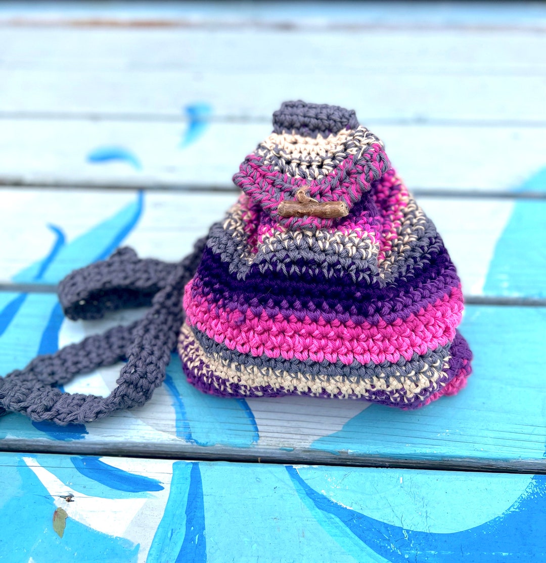 Beachy Backpack With Driftwood Button, Lined - Etsy