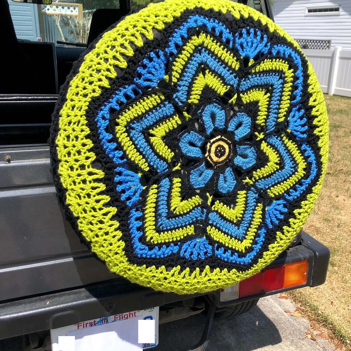 Crochet Spare Tire Cover for SUV RV Jeep Samurai Big and - Etsy