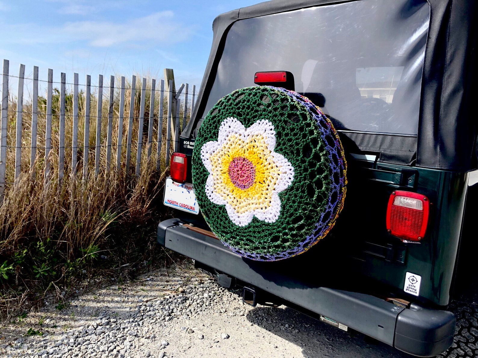 Crochet Spare Tire Cover for SUV, RV, Jeep, Samurai, Big and Small ...