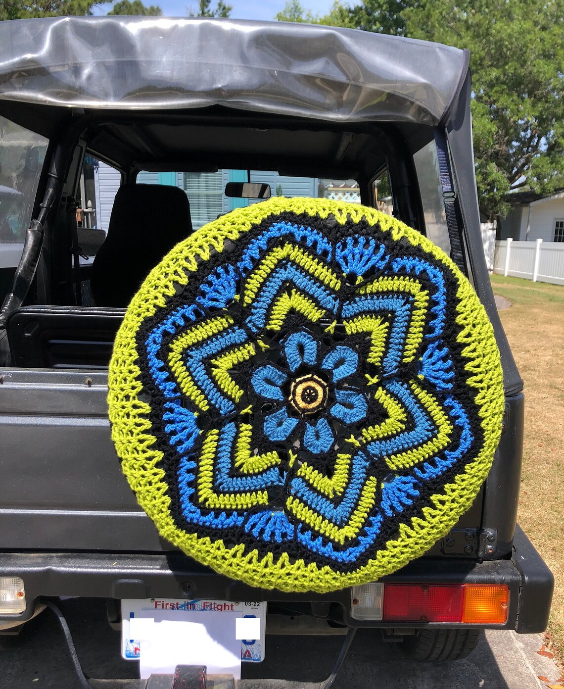 Crochet Spare Tire Cover for SUV RV Jeep Samurai Big and - Etsy