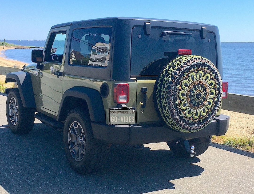Custom Crochet Spare Tire Cover: SUV, Jeep, Camper Wheel Cozy - Etsy