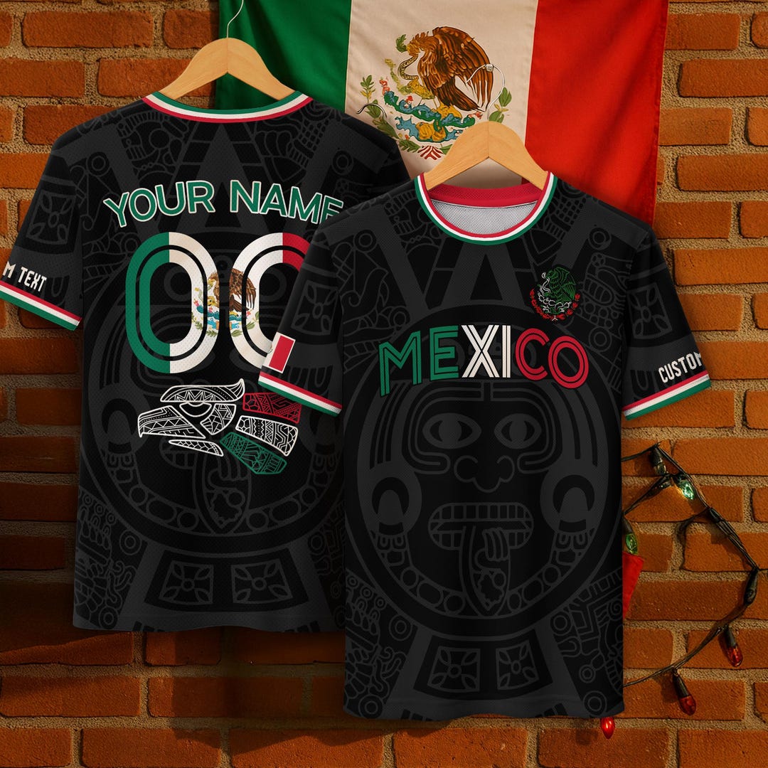 Personalized Mexican Jersey Soccer, Custom Name & Number Mexican Soccer ...