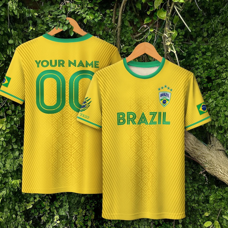 Custom Name Brazil Shirt - Etsy