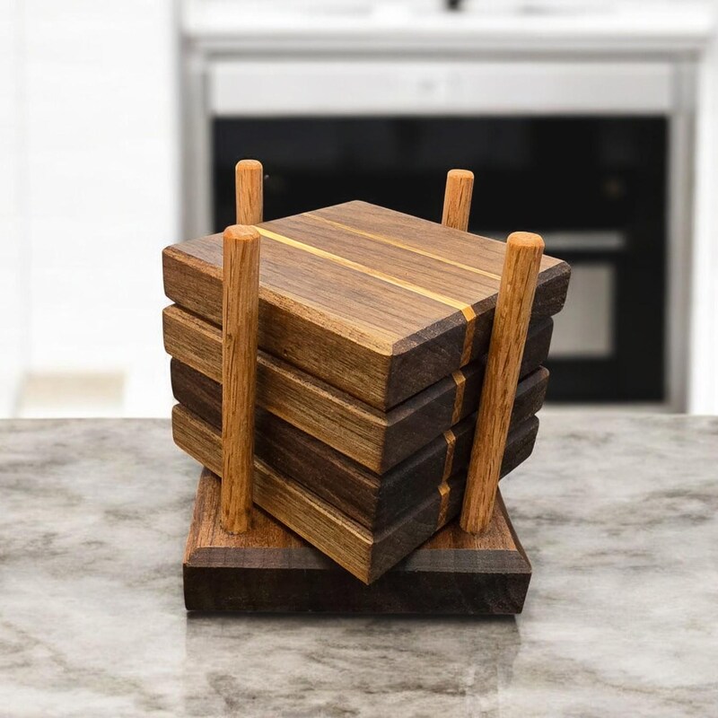 Wood Drink Coasters - Etsy