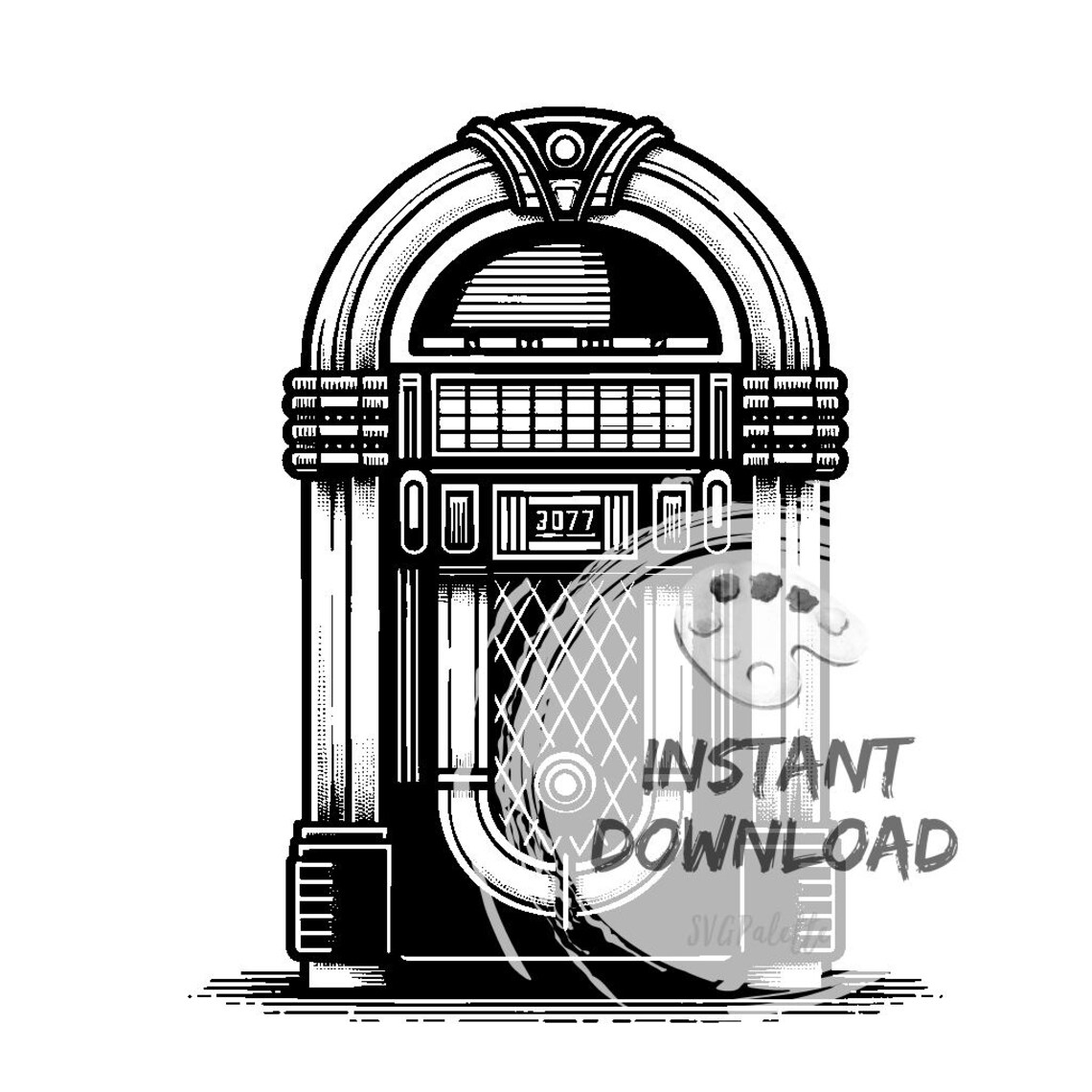Retro Jukebox SVG Bundle - Etsy