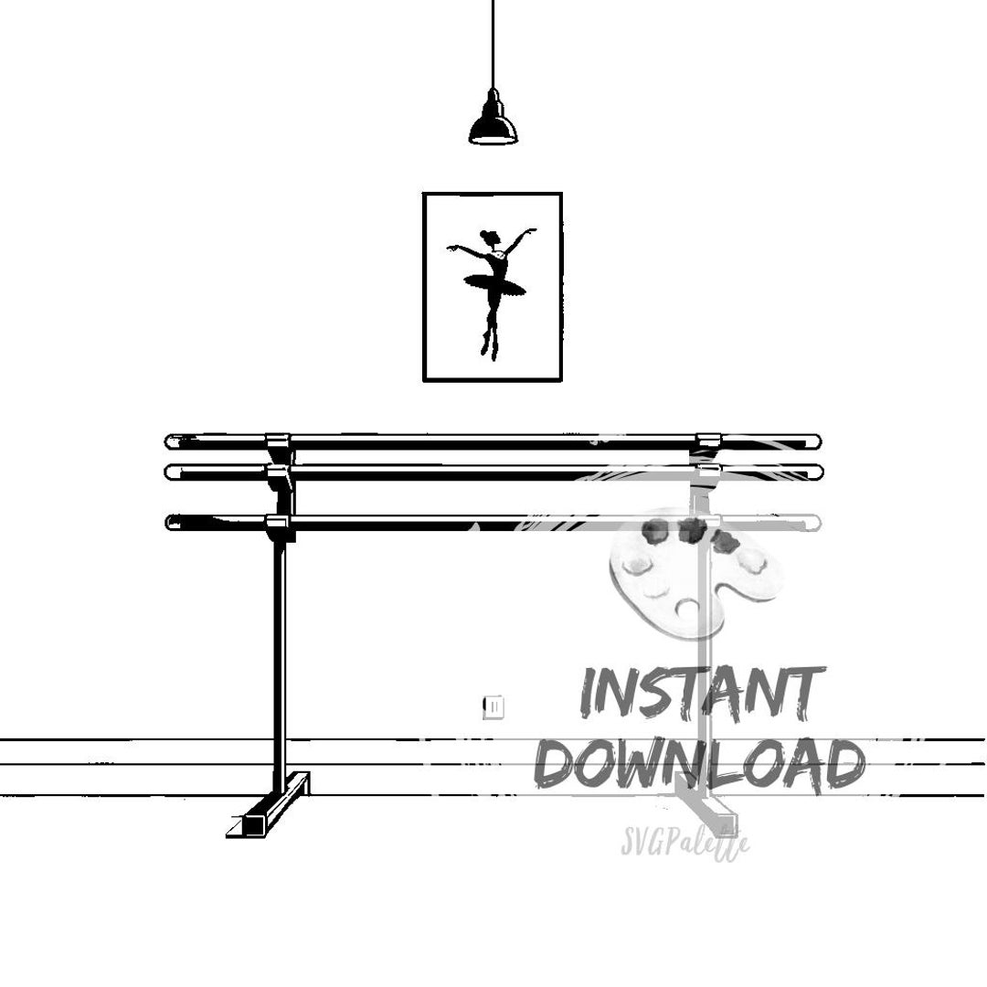 Ballet Studio Barre SVG Bundle - Etsy
