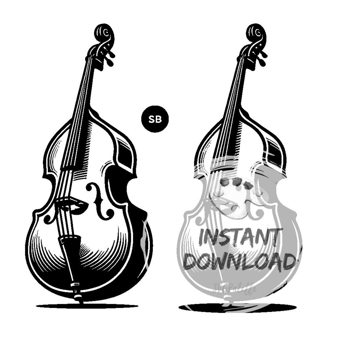 Double Bass SVG Bundle - Etsy