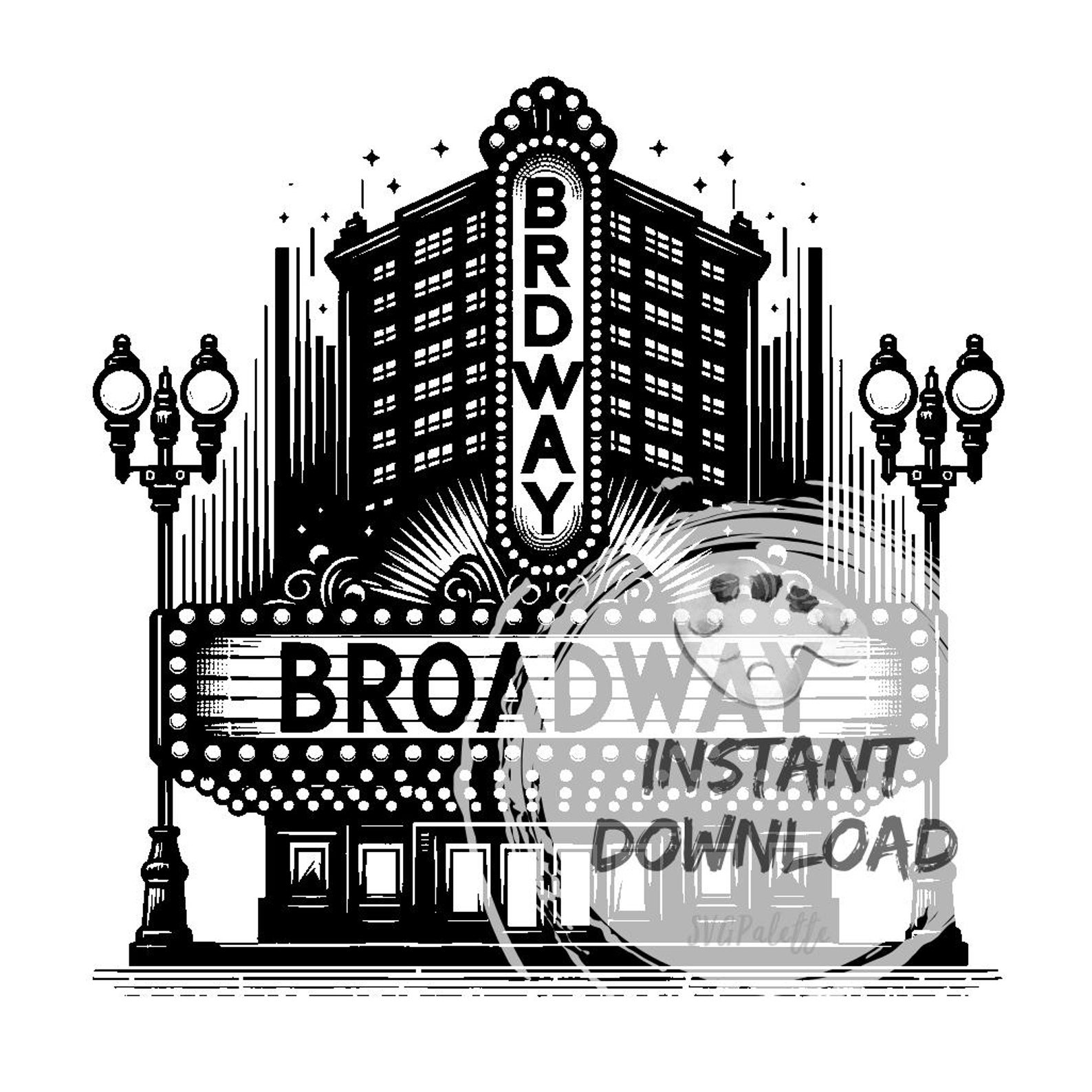 Broadway Marquee SVG Bundle - Etsy