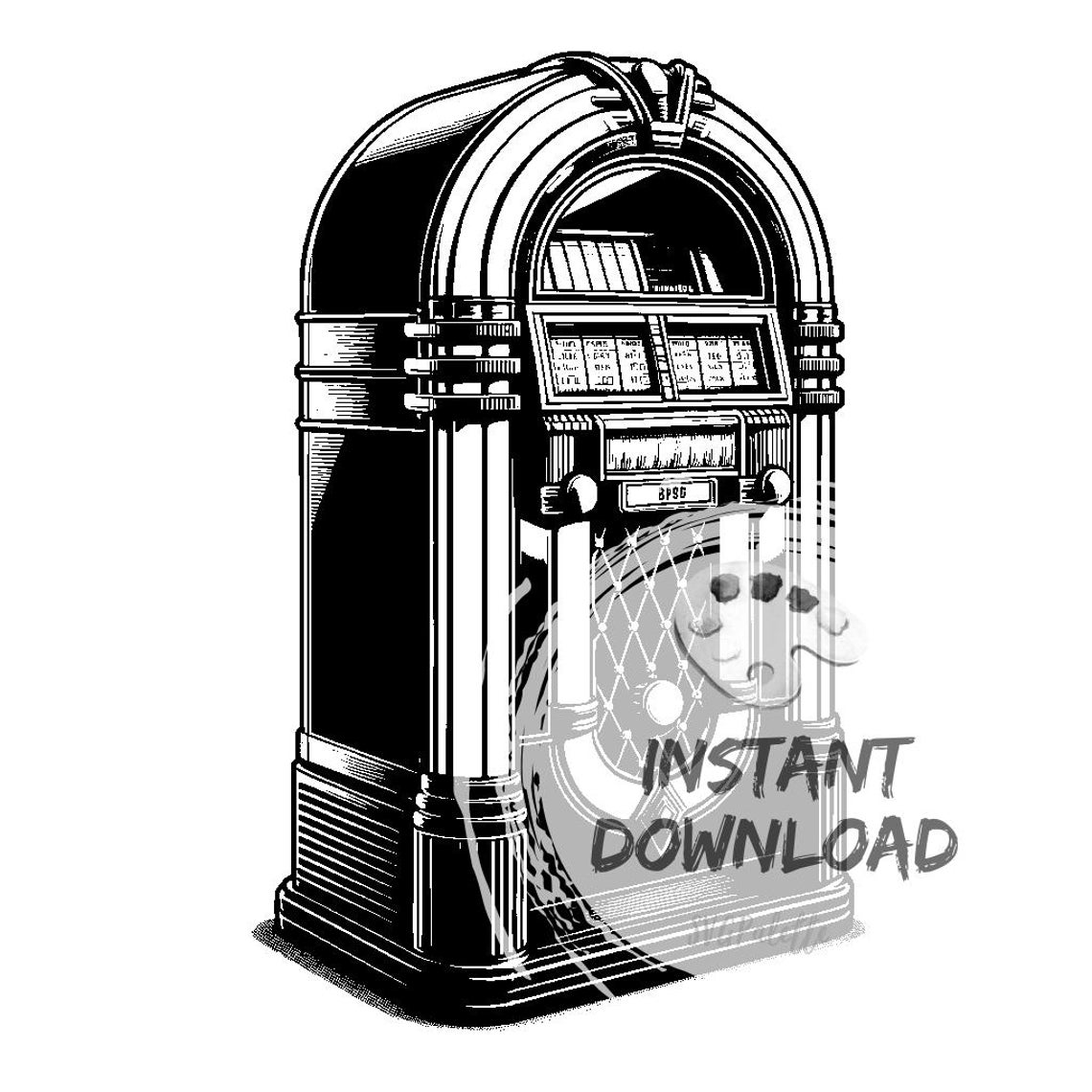 Retro Jukebox SVG Bundle - Etsy