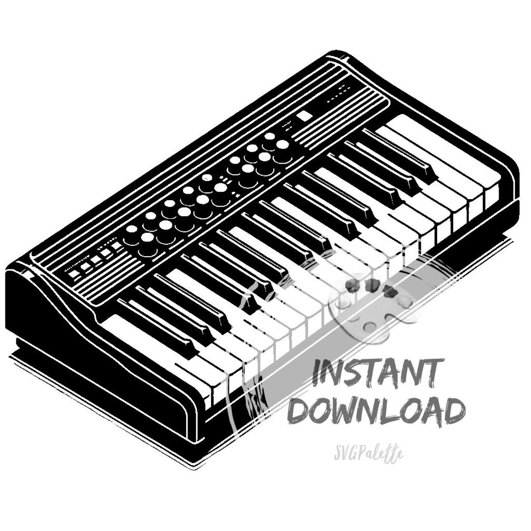 Piano Keyboard SVG Bundle - Etsy