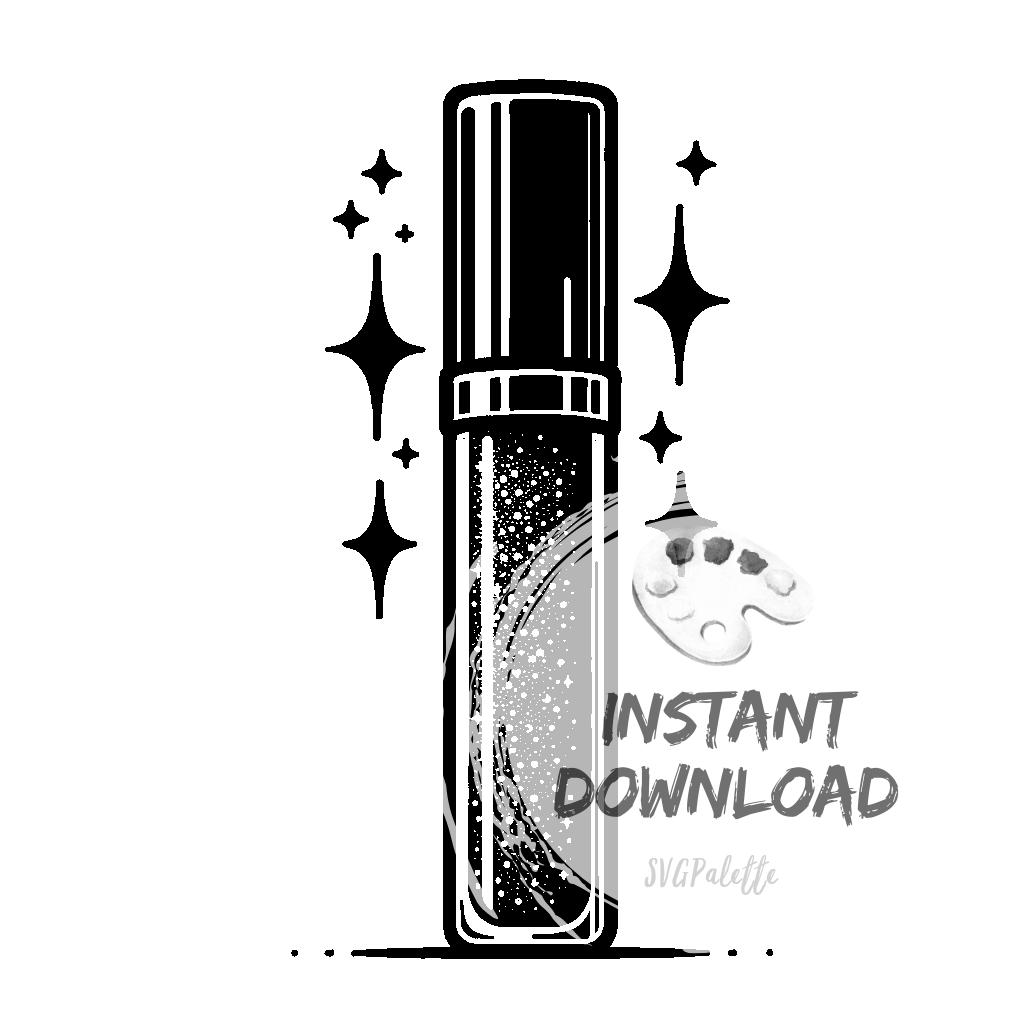 Glitter Lip Gloss Tube SVG Bundle - Etsy