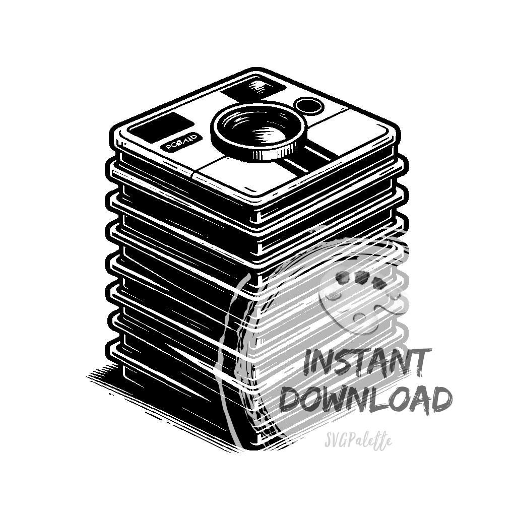 Polaroid Picture Stack SVG Bundle - Etsy
