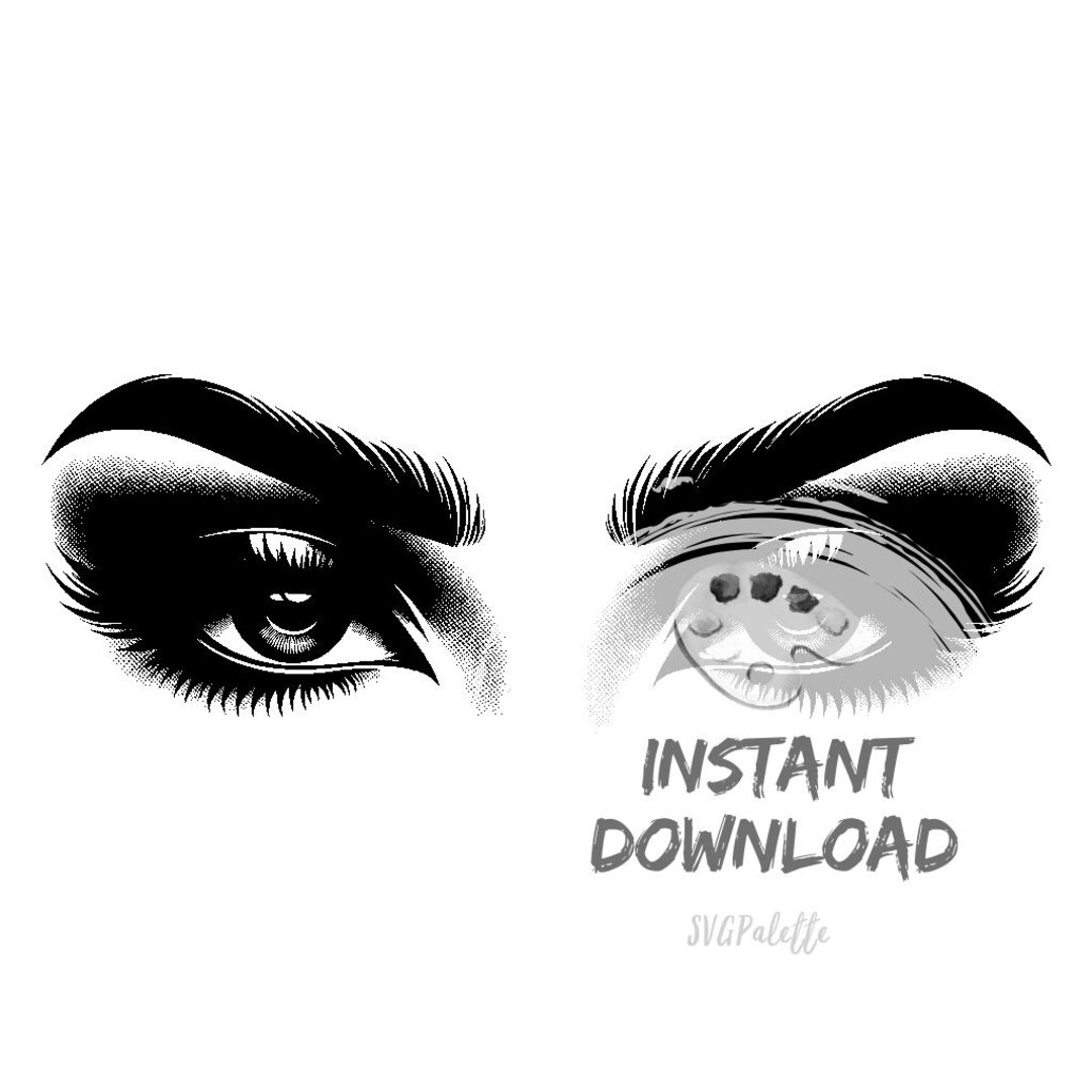 Smokey Eye Makeup SVG Bundle - Etsy