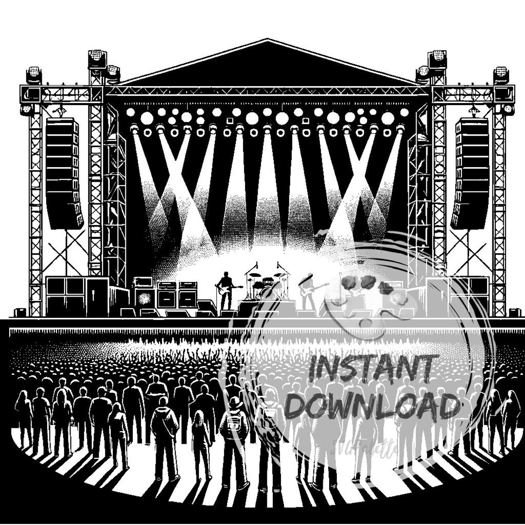 Music Festival Scene SVG Bundle - Etsy