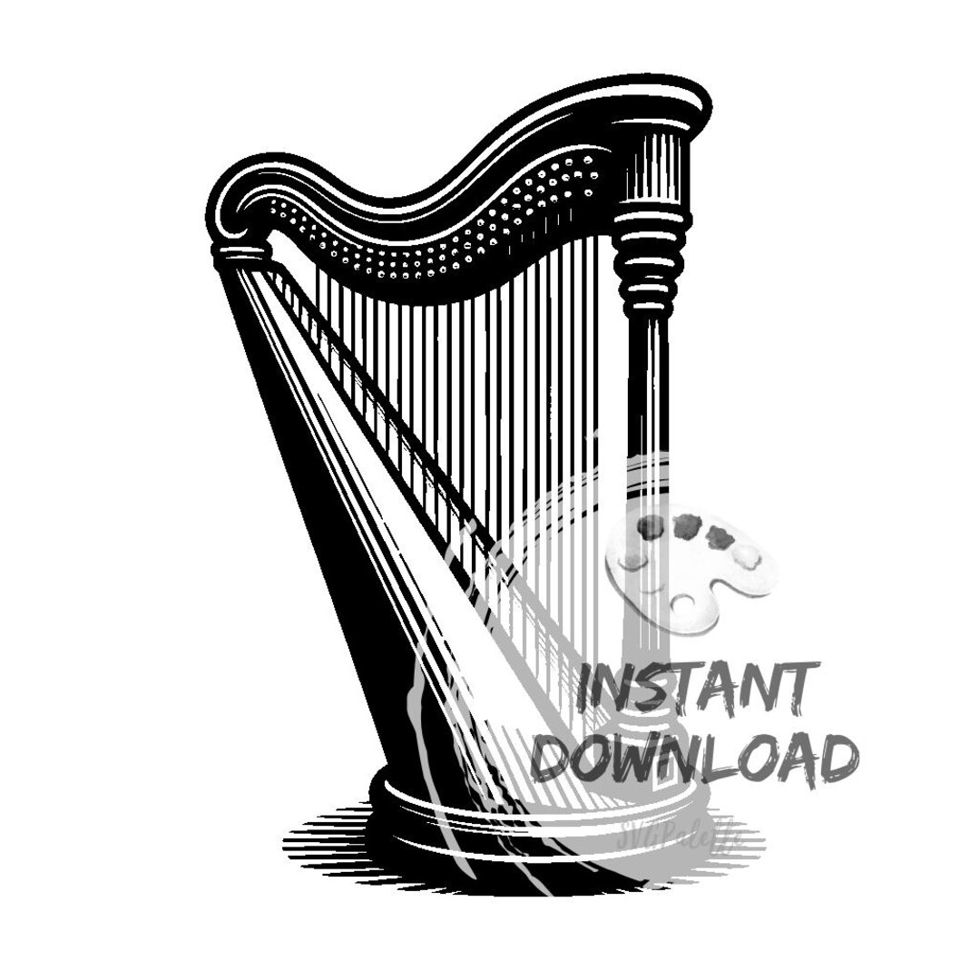 Harp SVG Bundle - Etsy