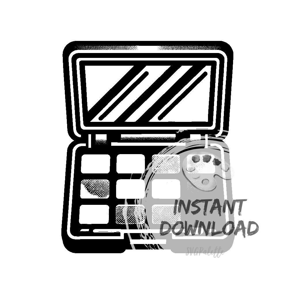 Colorful Eyeshadow Palette SVG Bundle - Etsy