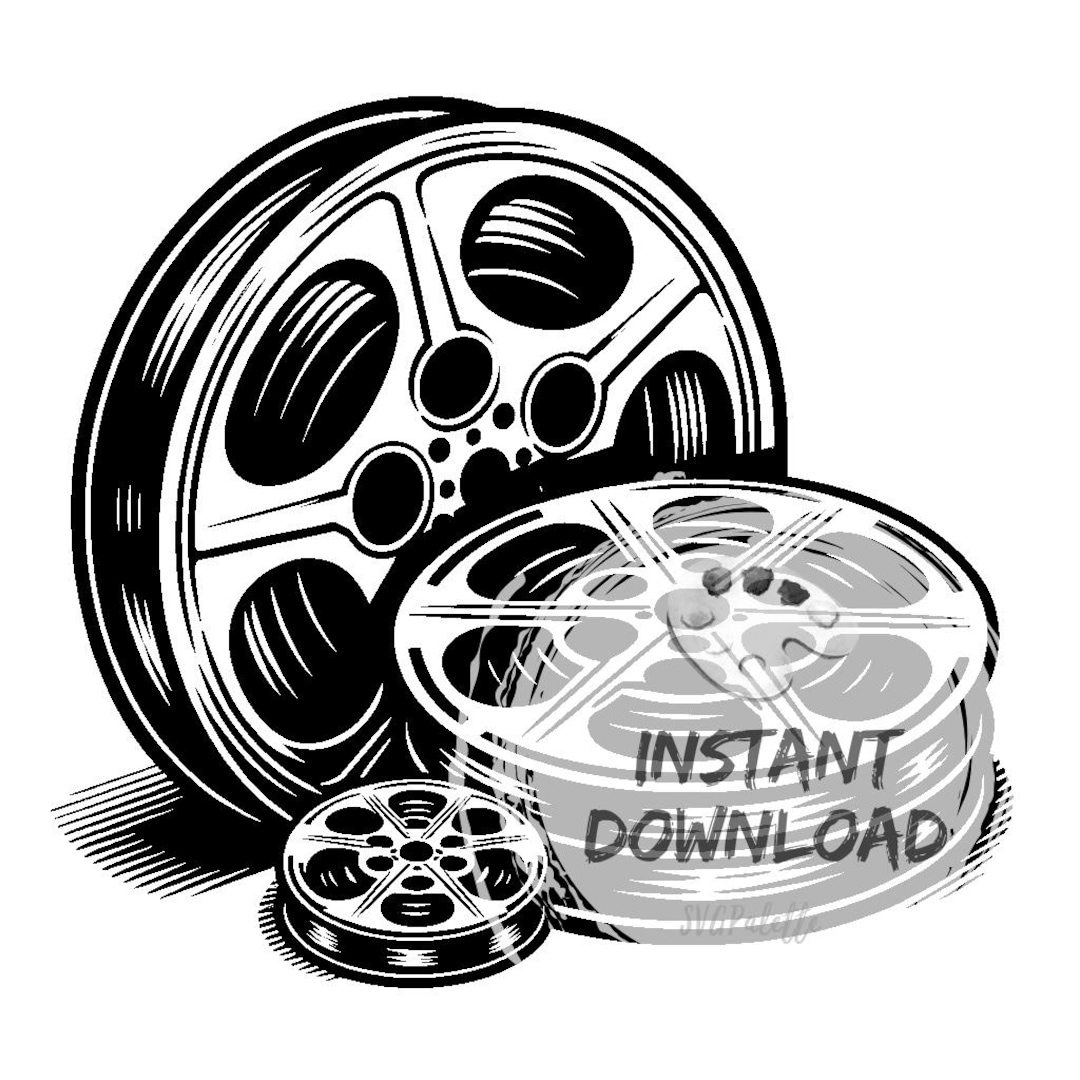Film Reels SVG Bundle - Etsy