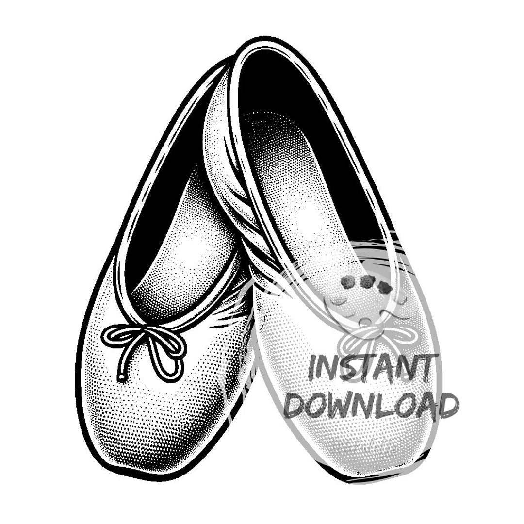 Soft Ballet Slipper Pattern SVG Bundle - Etsy
